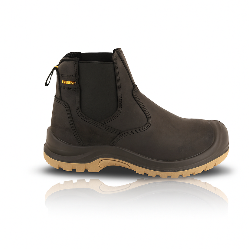 EVEREST Craftsman Safety Boot — Premium Protection with Style - BLACK ...